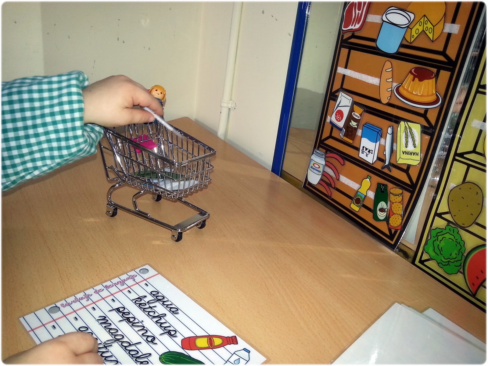 Burbuja de Lenguaje: Role-Playing Alimentos y Compras