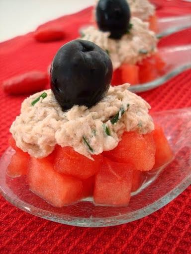 Les Recettes du Niglo: TARTARE DE PASTÈQUE AU THON