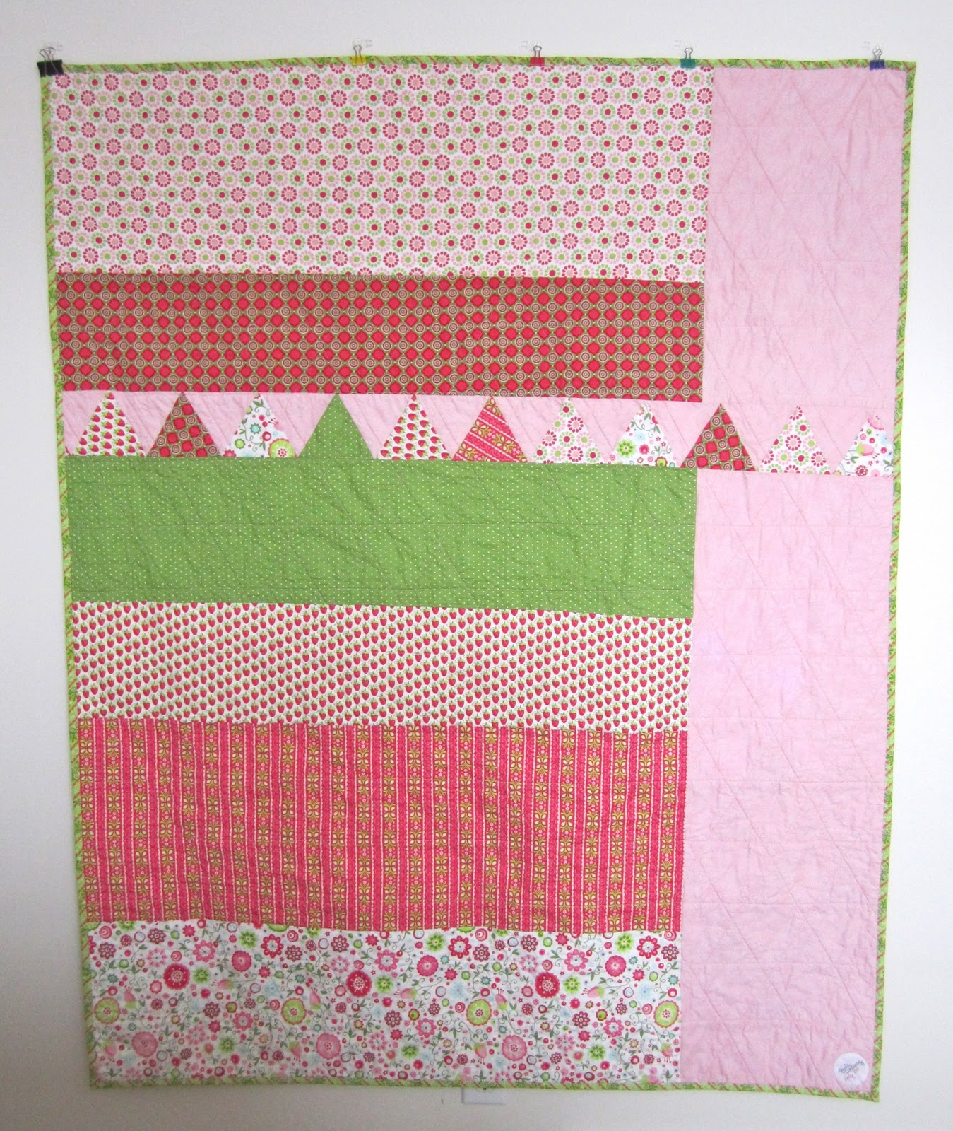 happierthanabirdquilts: Quite Contrary (and Bricks)