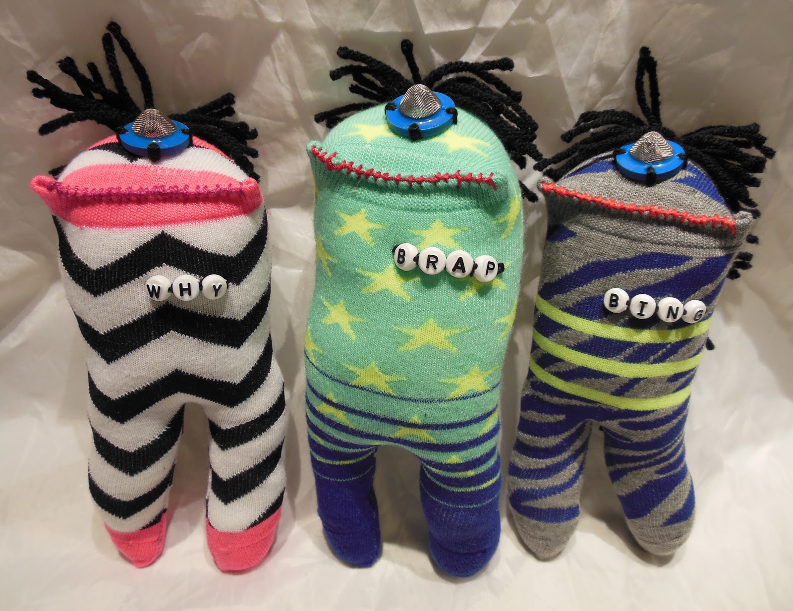 Believe in Art: Creatures from the Sock Drawer!
