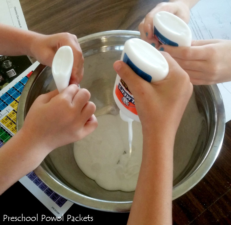 Chemistry for Kids: Sparkly Slime Science Experiment | Preschool Powol ...