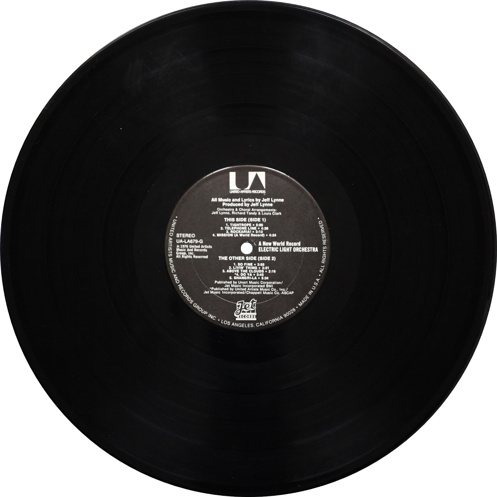 1976 A New World Record - Electric Light Orchestra - Rockronología