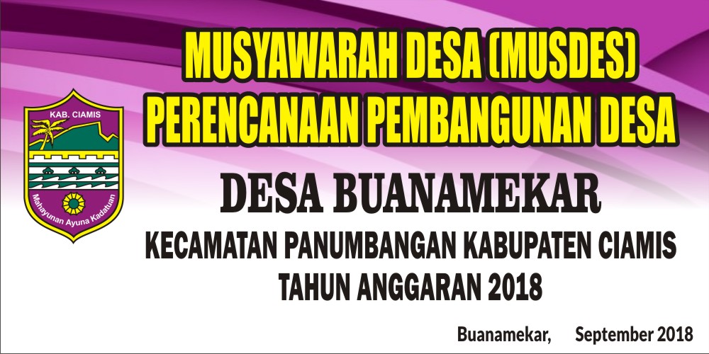 Download Contoh Spanduk Musdes.cdr - KARYAKU