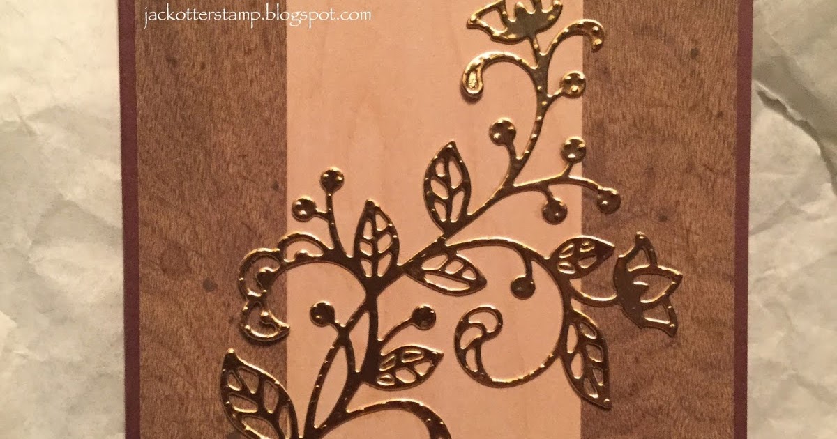 JackOtterStamp: Flourish Thinlits on Wood Textures