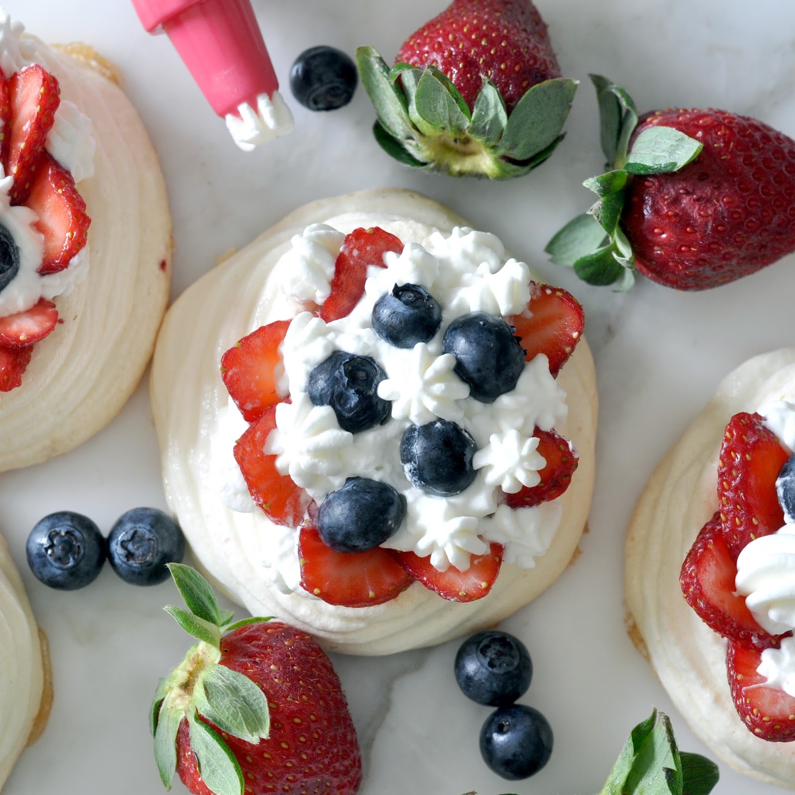 Cooking with Manuela: Berry and Cream over Meringue Cups