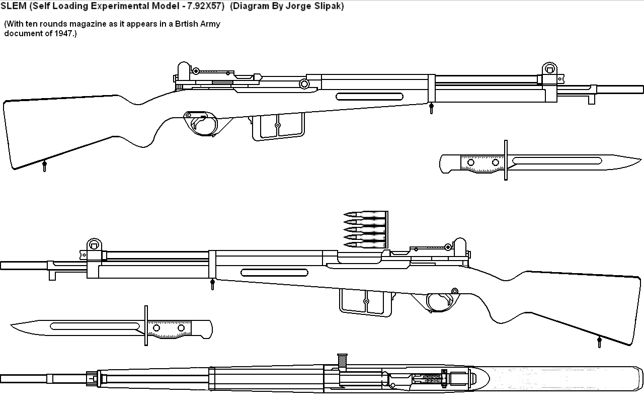 FN 49 INFANTRY RIFLE BLUEPRINTS