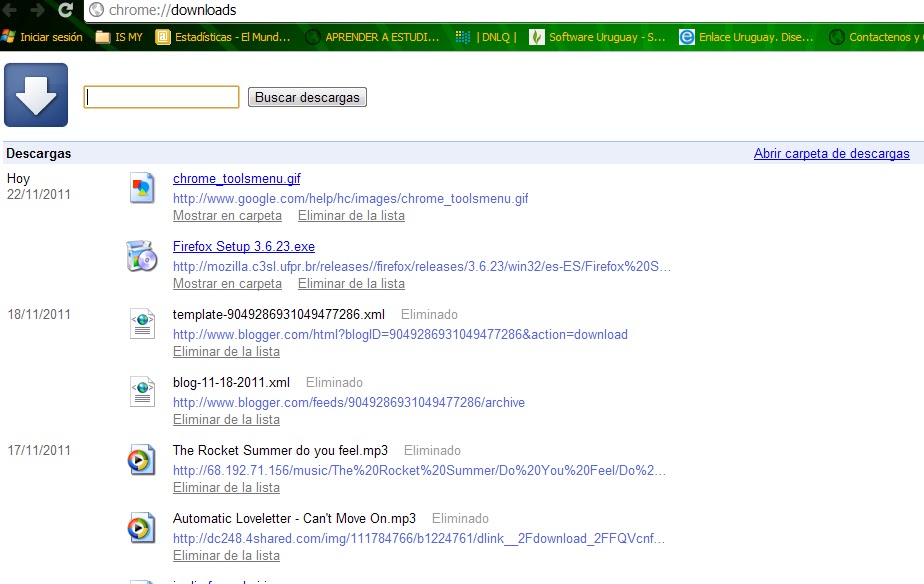 Como ver el Historial de Descargas en Chrome