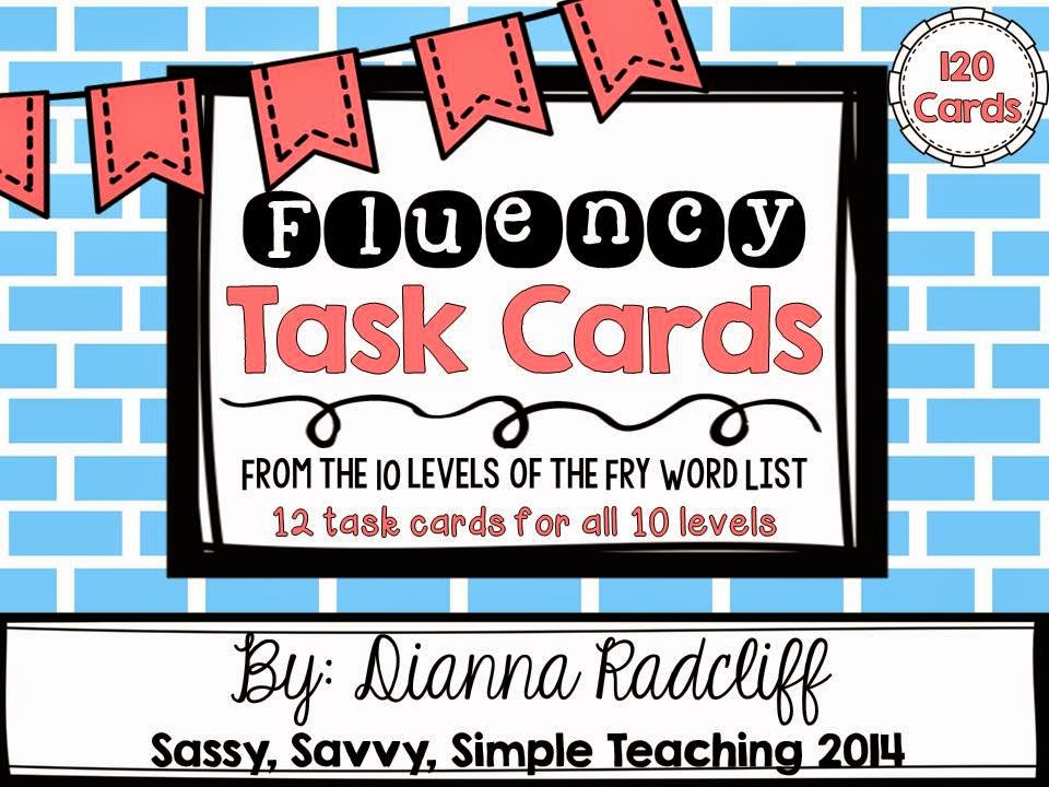 Teacher Deals and Dollar Steals!: ***Fluency Task Cards*** & MORE!