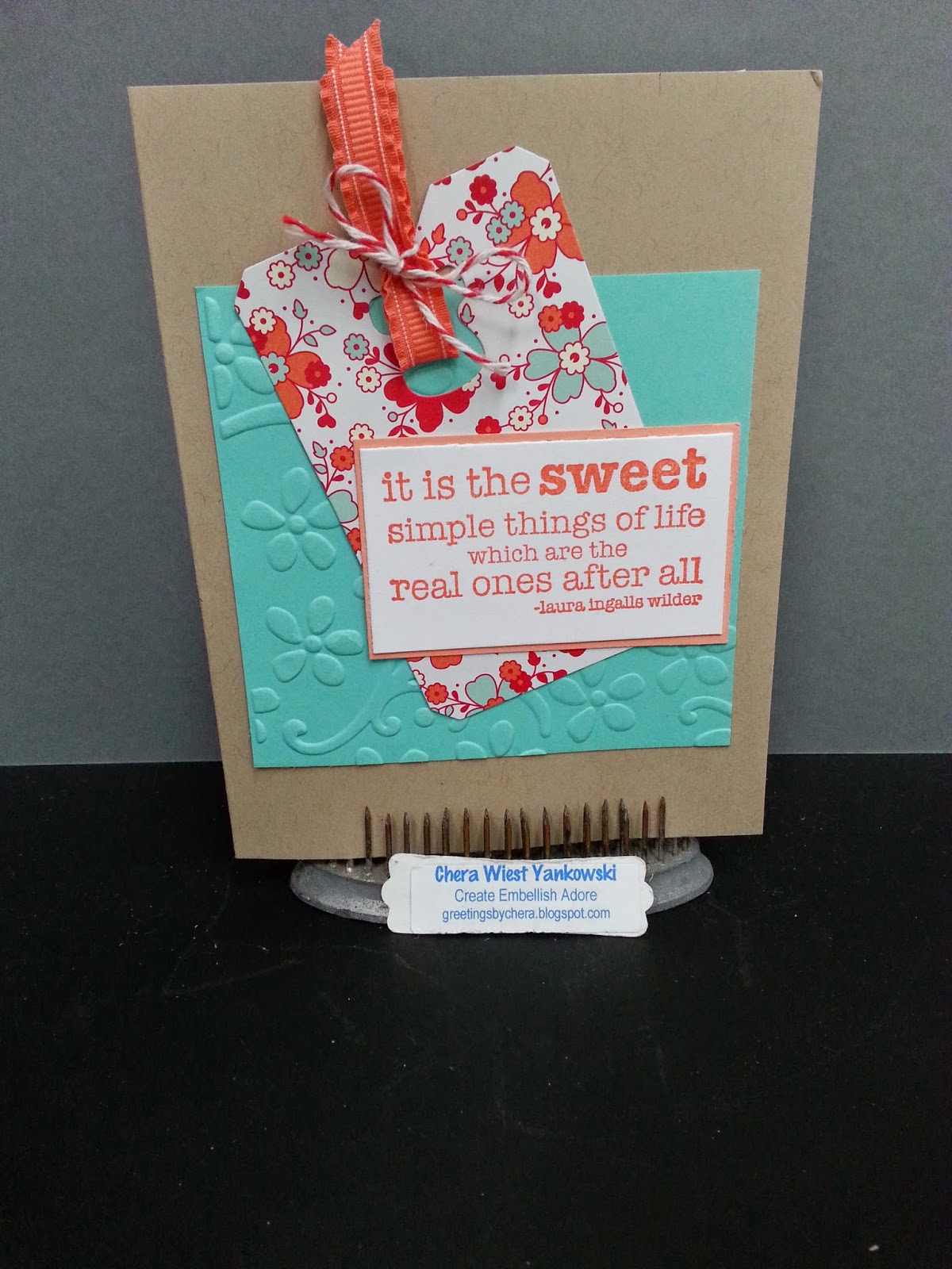 Create Embellish Adore: Sweet simple things..