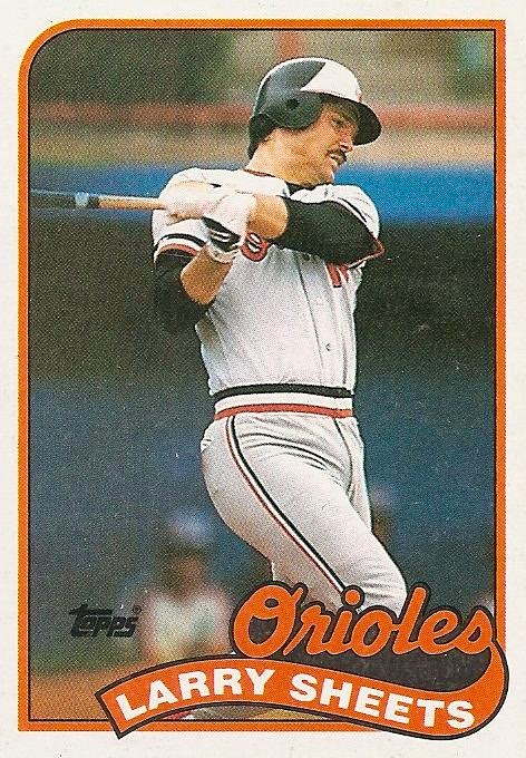 Orioles Card "O" the Day: Larry Sheets, 1989 Topps #98