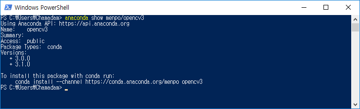 WANDLAB: Python3 OpenCV3 설치 - Anaconda3