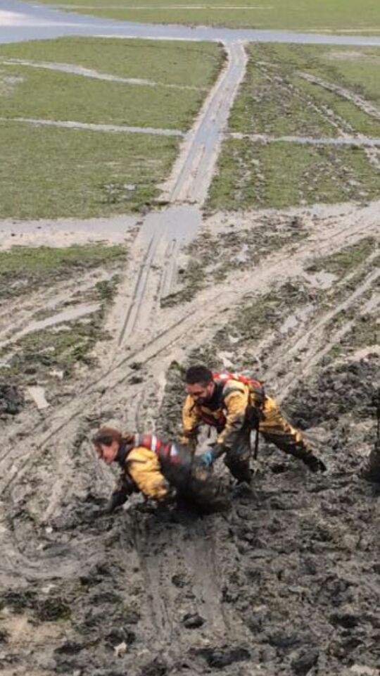 Swanage Coastguard Rescue Team : Team achieve Mud Status