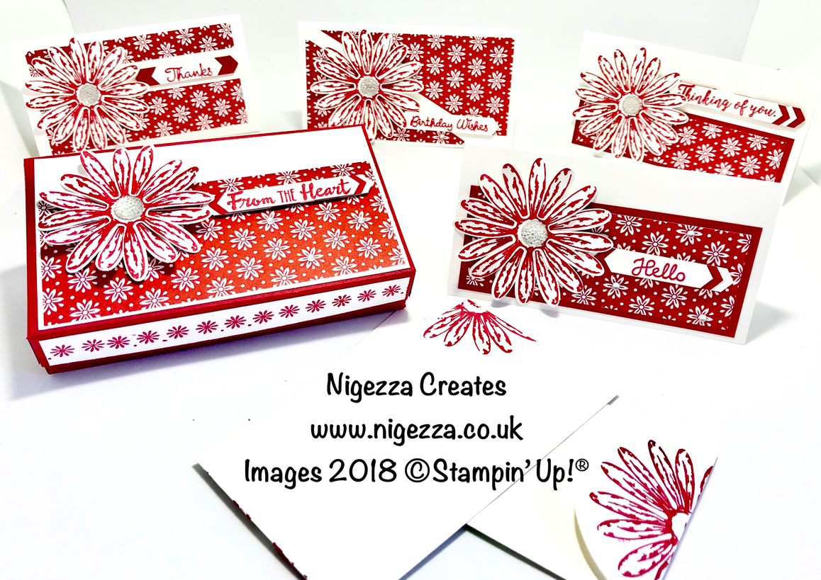 Nigezza Creates: Craft Fair Idea: Narrow Note Cards & Box Using Dashing ...