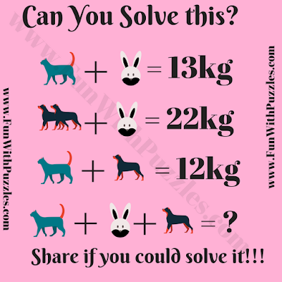 Simple Easy Mathematics Brain Teaser Question with Answer