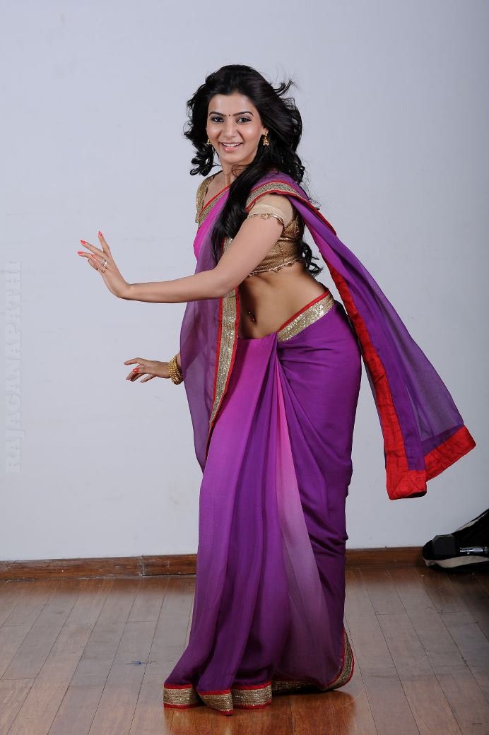 Portmakansg Actress Samantha Very Hot In Saree Latest Photos