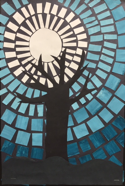 ARTventurous: Winter Sky Mosaics