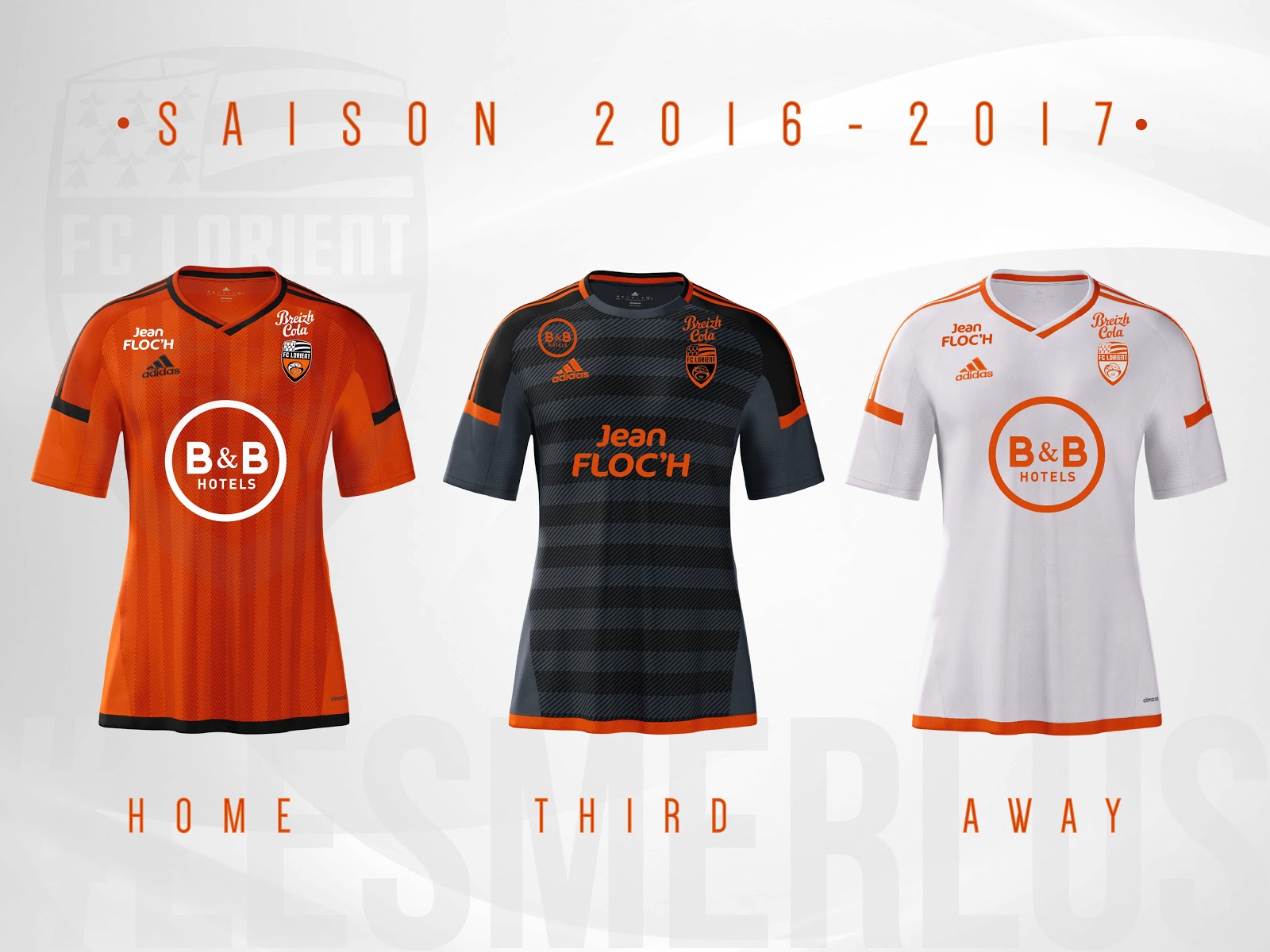 Lorient 16-17 Home, Away and Third Kits Released - Footy Headlines