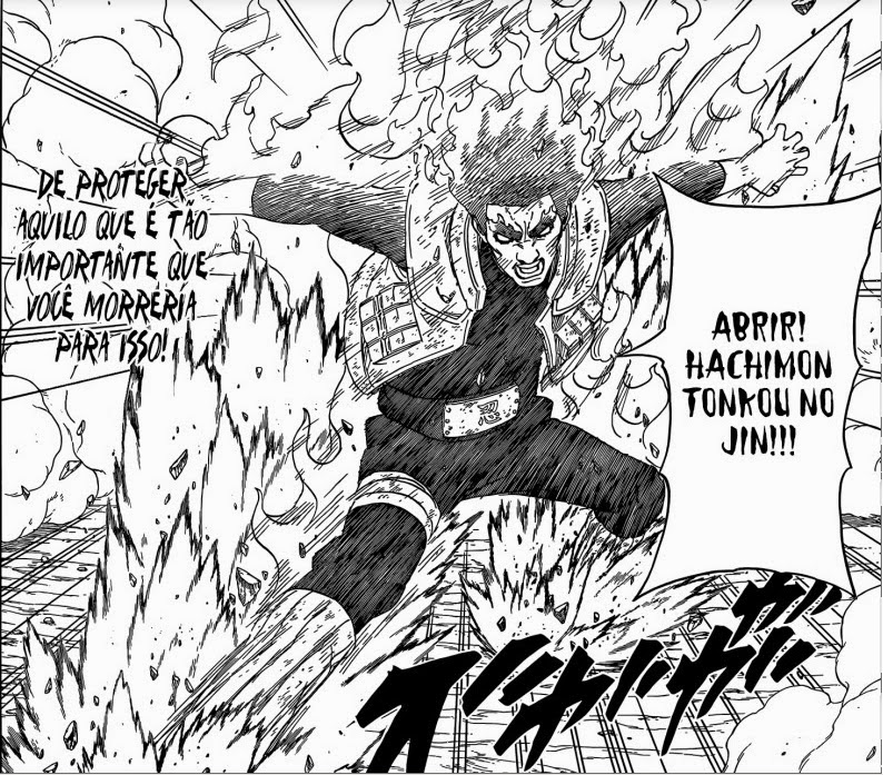 Idéias Otaku: Manga Naruto 668 - Maito Dai, Shinobi Honrado