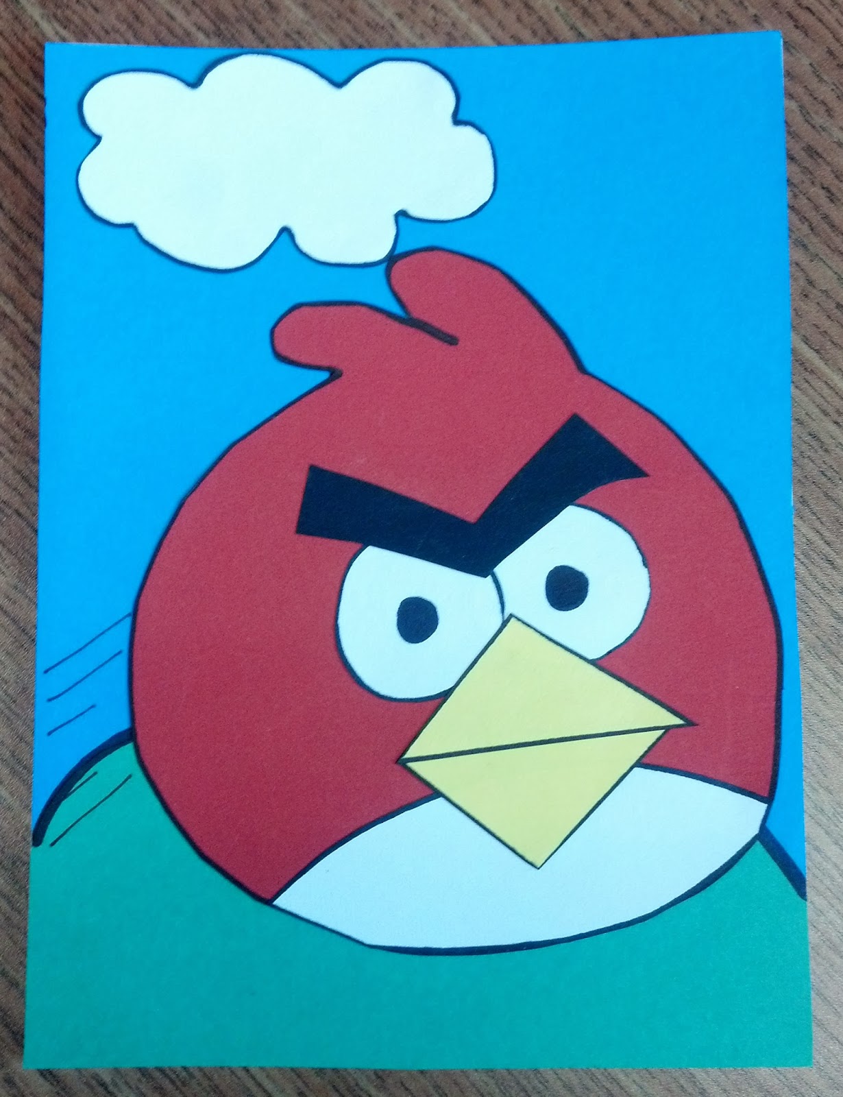 Crafty & Uninhibited: Easy Angry Birds Card