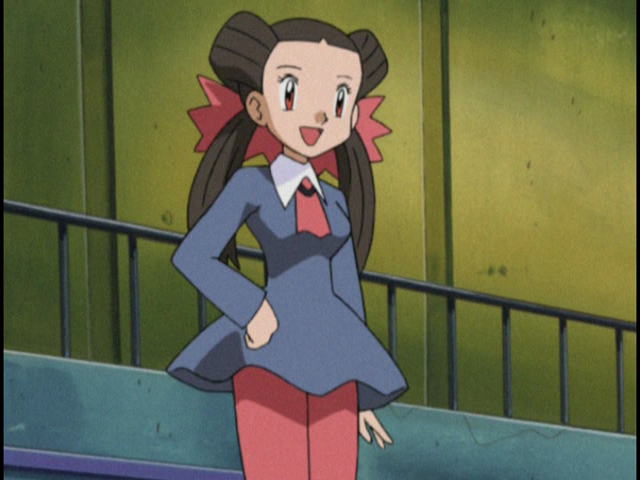 Pantyhose in Animation.: Pokemon girl: Tsutsuji/Roxanne.