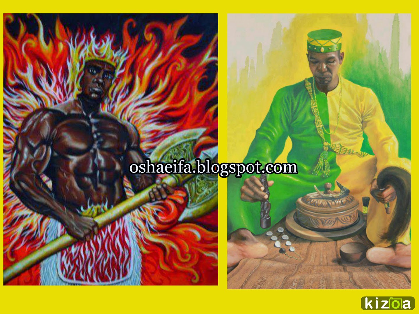 ORULA LE HACE EBBÓ A SHANGÓ