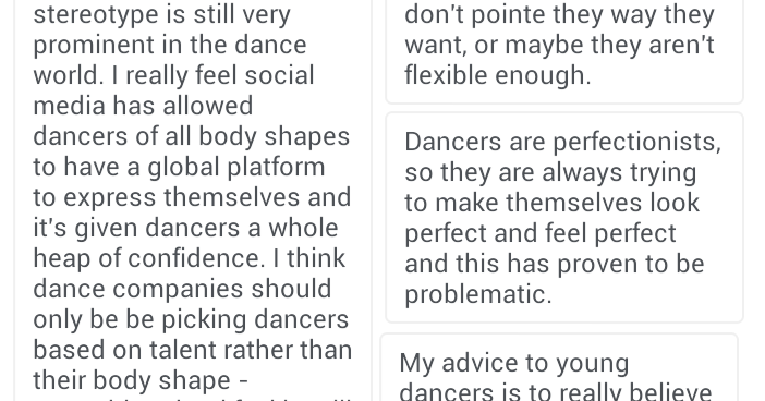 Ballet For Brains: Dealing with Stereotypes and Body Image Issues