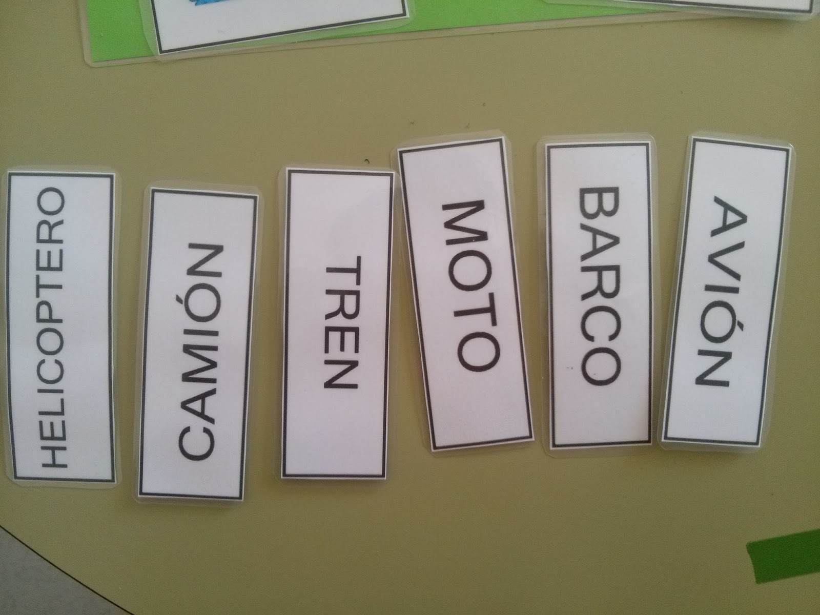 Recursos d'un mestre d'infantil: TARJETAS DE VOCABULARIO SOBRE LOS ...