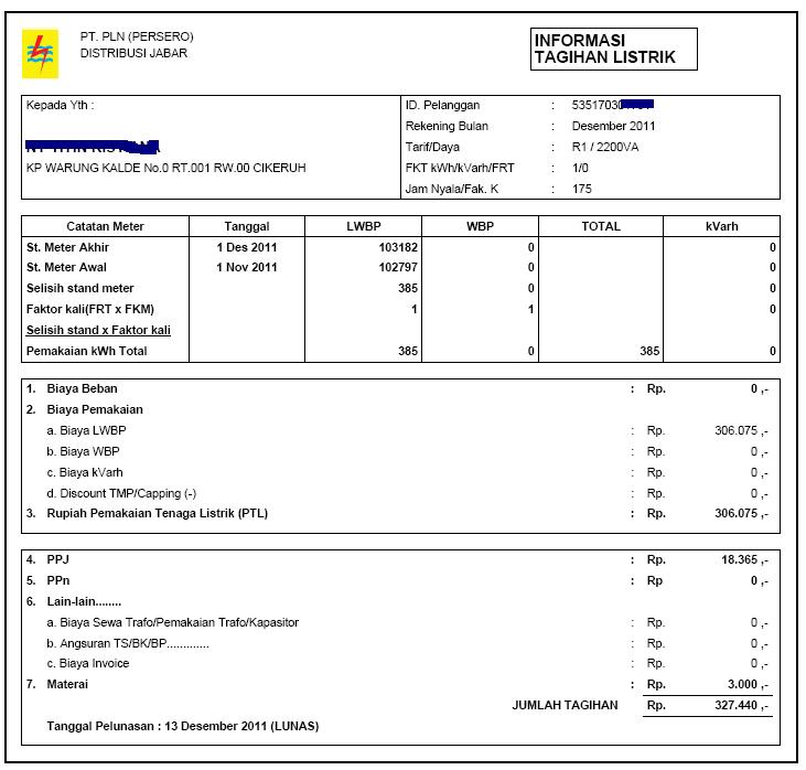 JENGKIS : Memasang Widget Untuk Kontrol tagihan Listrik pasca bayar PLN
