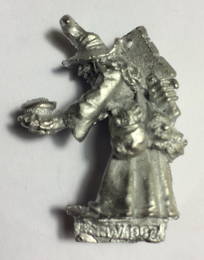Painted Lead Miniatures: Unreleased Citadel Wizard from 1987