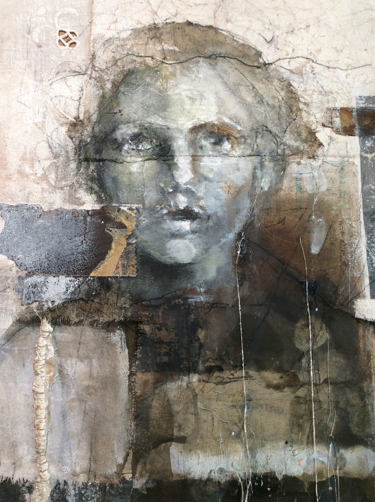 Fractured Angelics mixed media