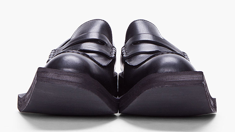 Tomorrow comes Today: Angled Sole Loafer by Juun.J