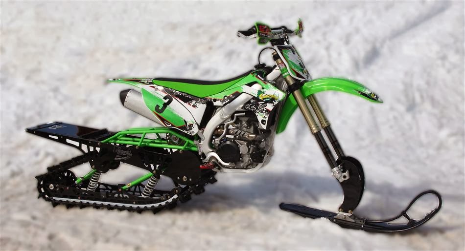Fans Moto : How to turn your dirt bike into a Snow Machine - Video