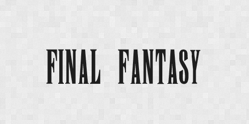 Final Fantasy (font free)