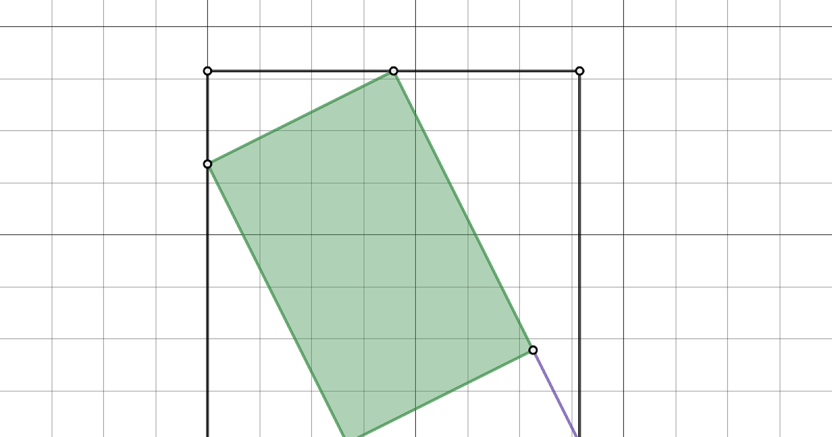Matematik med Desmos: Rectangle in Square