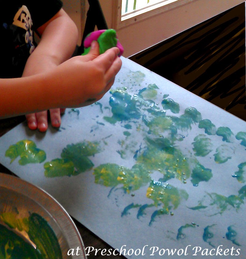 Play Dough Print Painting (letter x) | Preschool Powol Packets