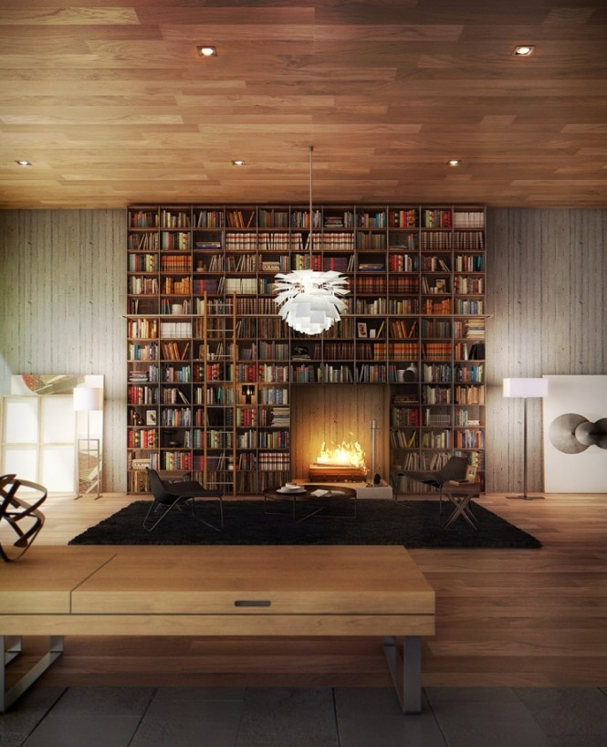 Ruang baca di rumah | library ~ Design Rumah