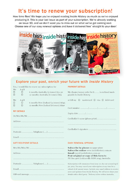 Inside History Magazine blog: How To - Renew my subscription