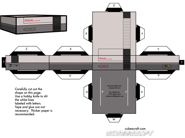 Mi Colección de Videojuegos.: Papercraft (consolas de videojuegos ...