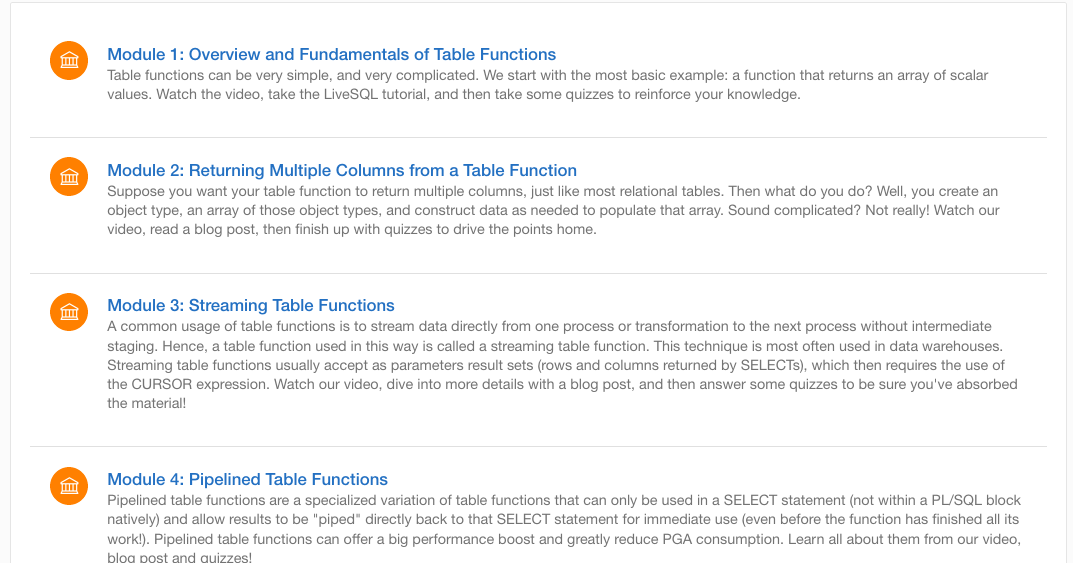 Table Functions, Part 1: Introduction and Exploration