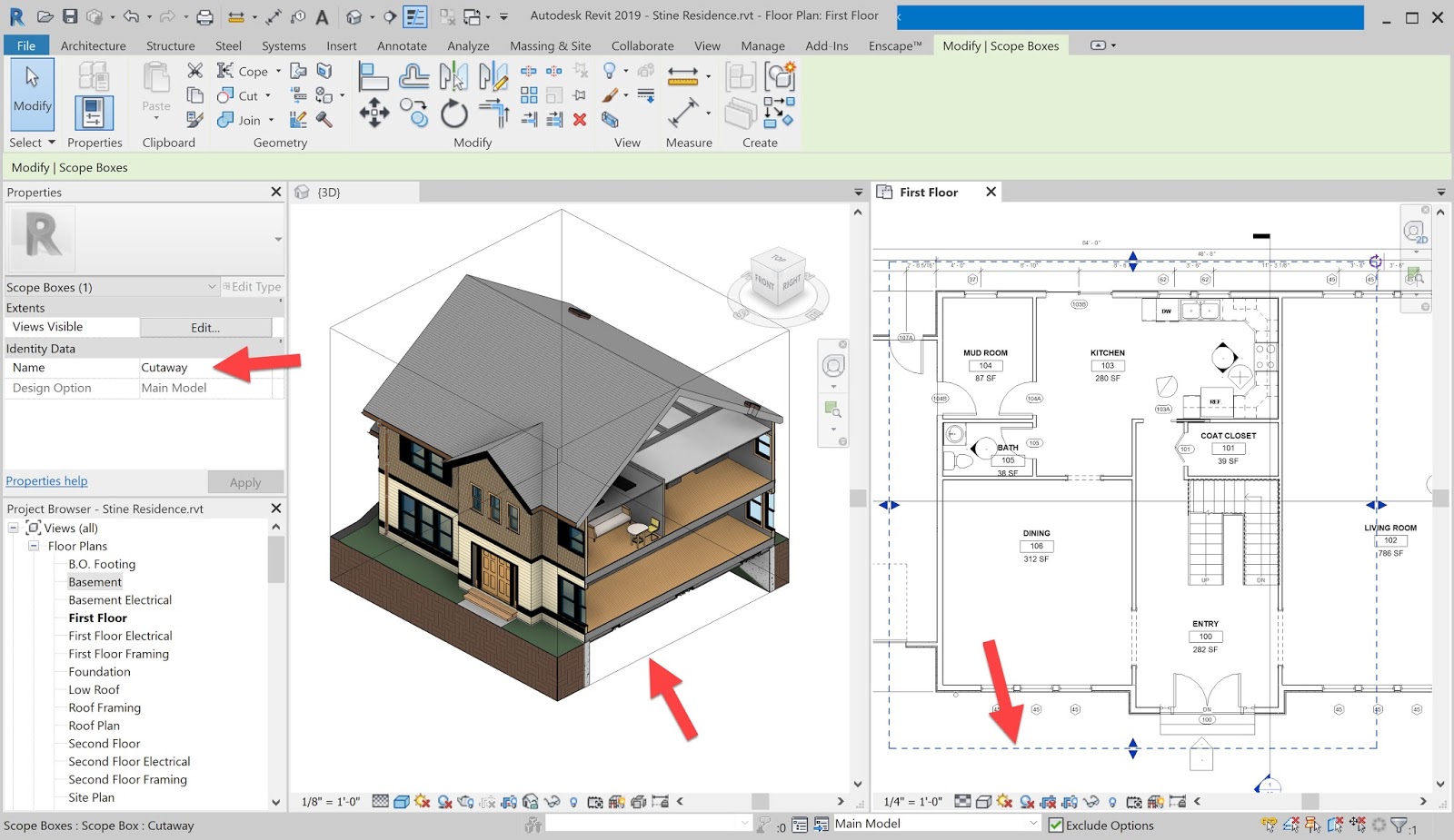 BIM Chapters: 2019 Workflow Tip: Saved Section Boxes via Scope Boxes