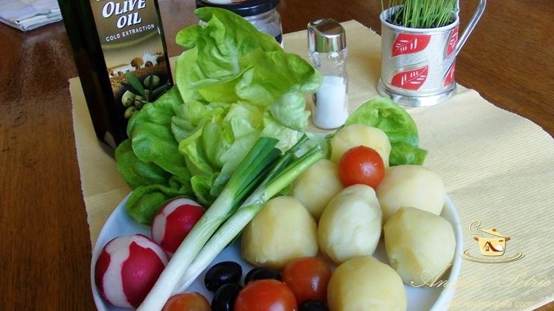 Salata de post cu frunze de grau incoltit ~ ReteteAngela