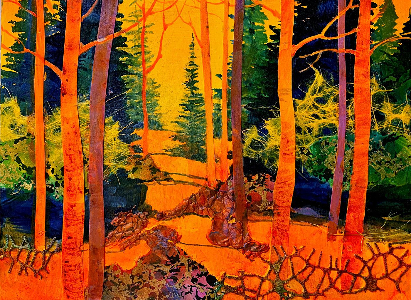 CAROL NELSON FINE ART BLOG: Abstract Landscape, Trees, Contemporary ...