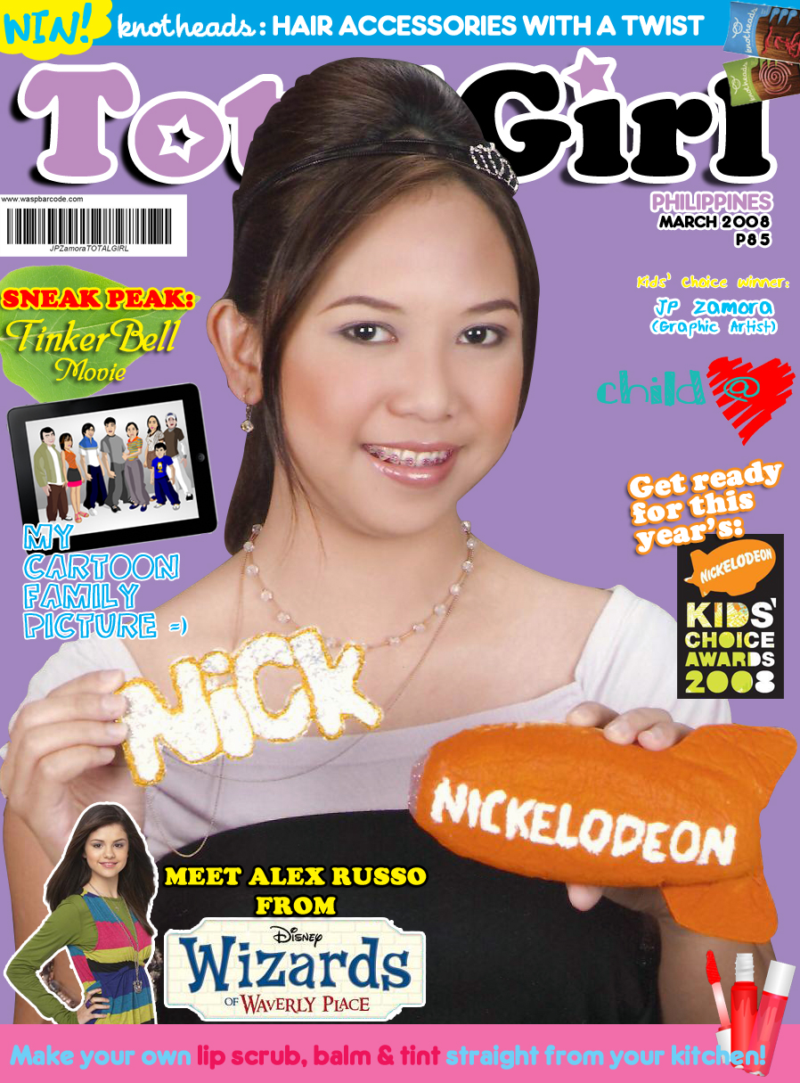 My Portfolio by Naynee: Total Girl Magazine Cover Sample for Portfolio