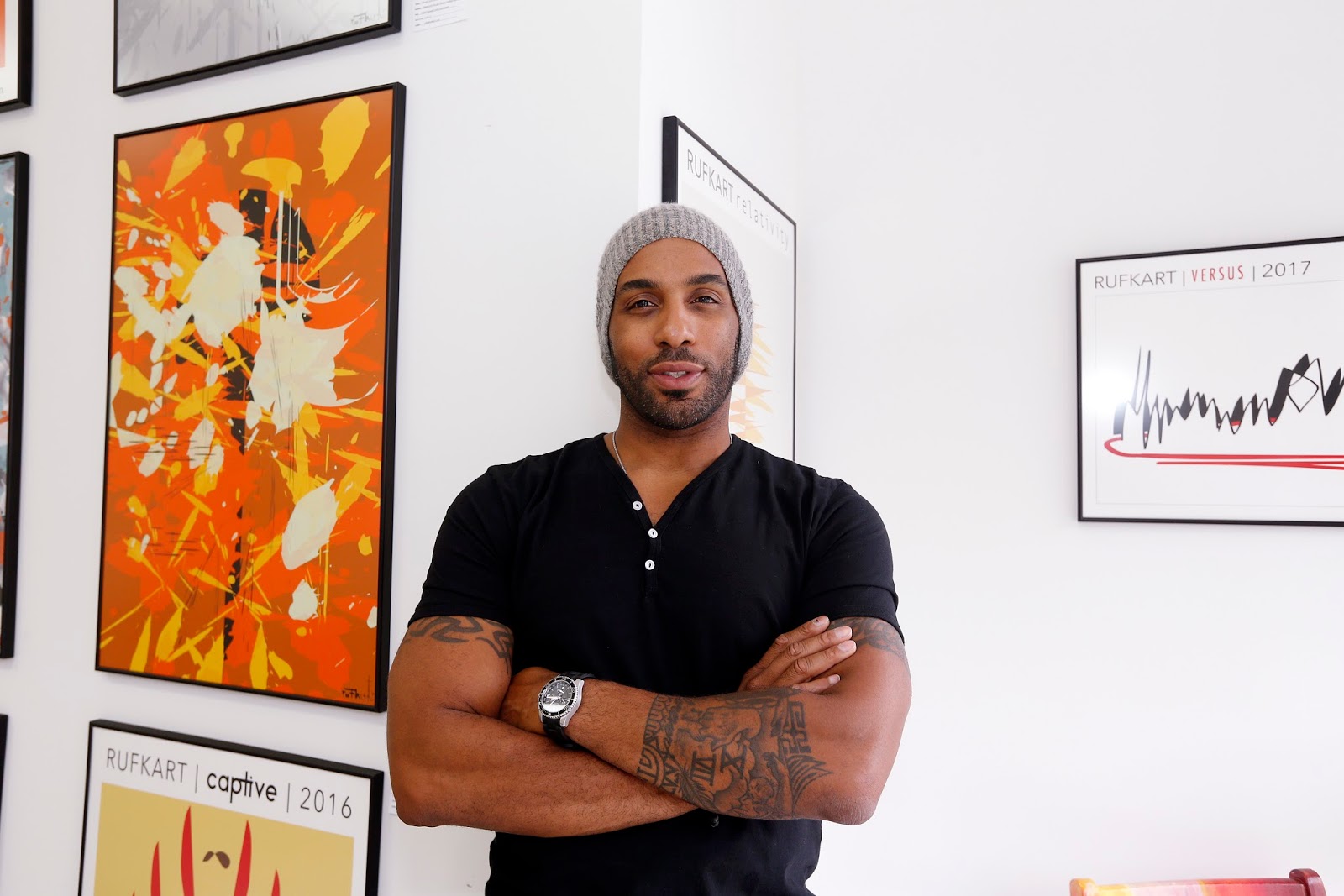 Mark Kodiak Ukena: Chris Falcon's Artwork at Rufk Art Pop Up Gallery