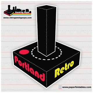 Portland Retro Gaming Expo Logo Papercraft | Papercraft Paradise ...