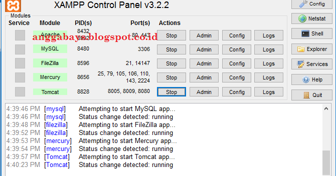 Membuat Database Dengan XAMPP - CATATAN Angga