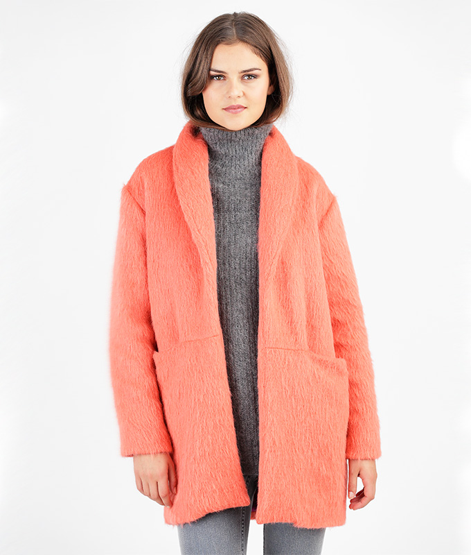 Pink Heart Valentine's Coatigan: Schnittchen Coatigan Silvia Review ...