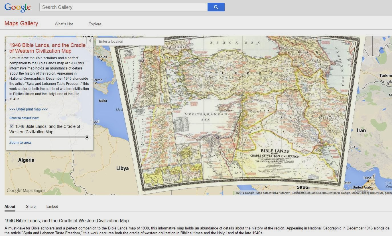 Biblical Studies and Technological Tools: Google Maps Gallery and ...
