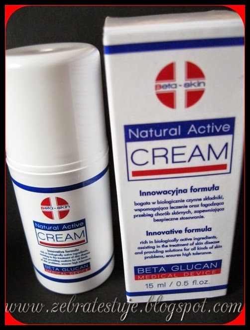 Zebra Testuje: Beta Skin Natural Active Cream 15 ml