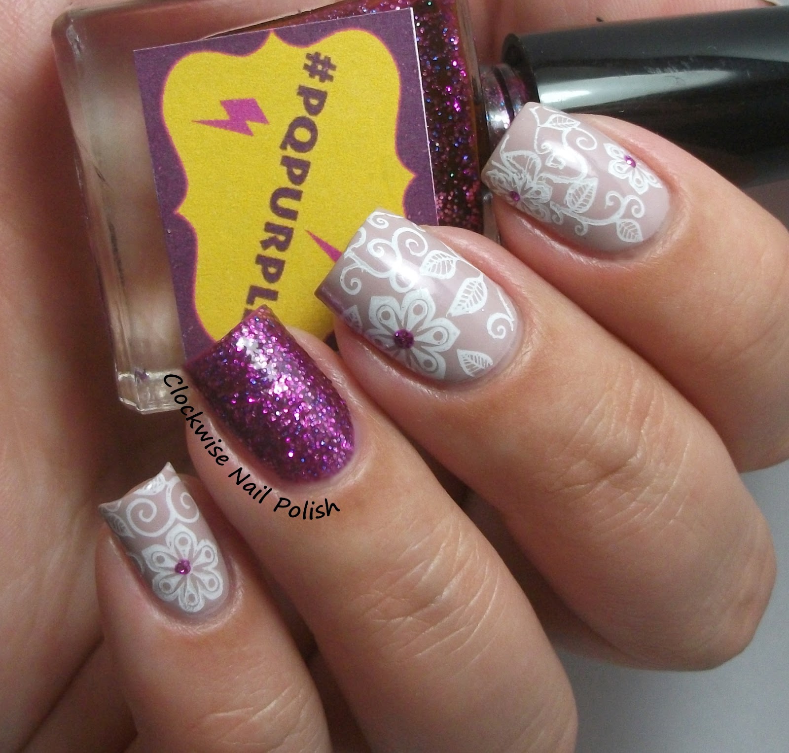 The Clockwise Nail Polish: DRK Nails XL Designer 1 Stamping Plate Review